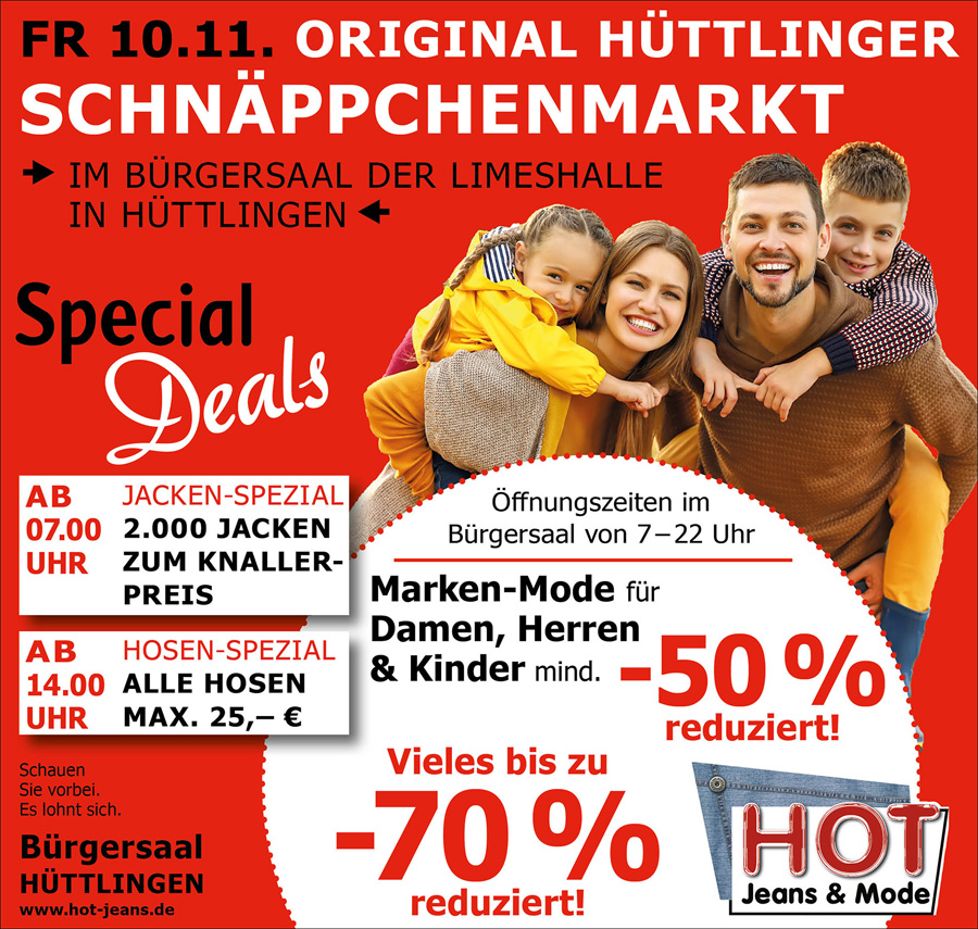 HOT Jeans & Mode - Schnäppchenmarkt